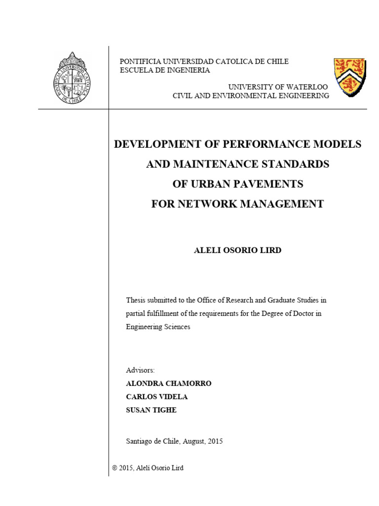 Development of Performance Mod | PDF | Road Surface | Road