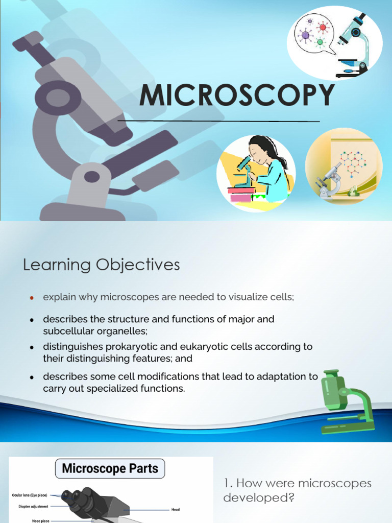 1 3 Microscopy Prokaryotes And Eukaryotes Download Free Pdf Microscope Prokaryote