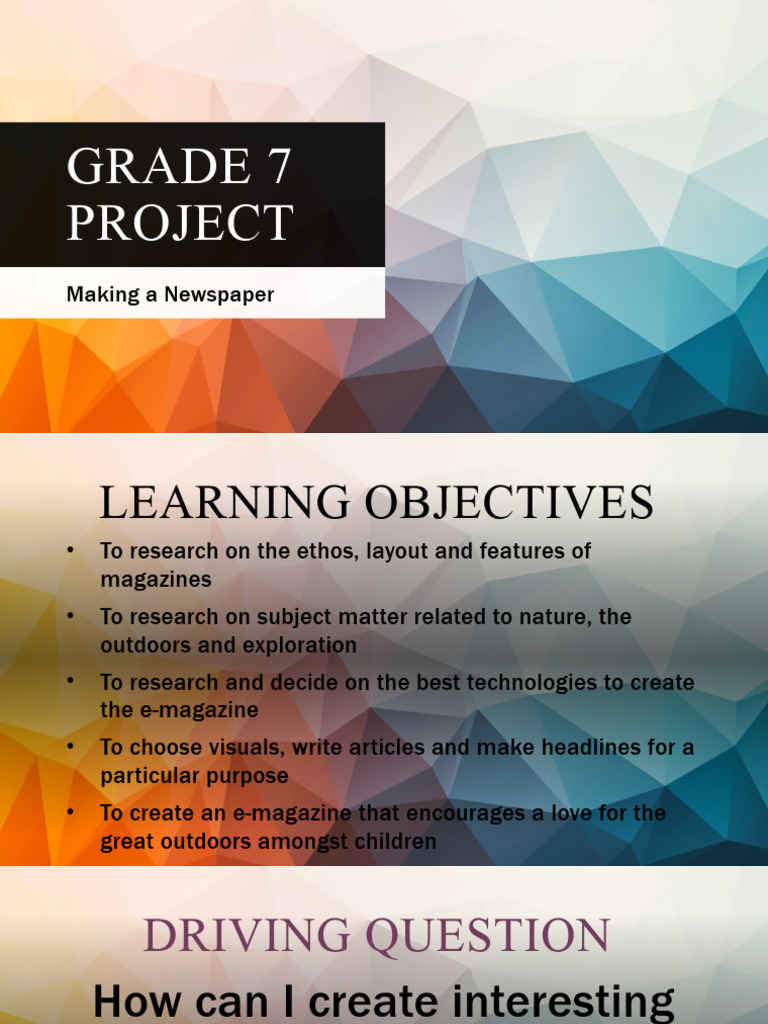 Grade 7 Project | PDF | Page Layout | Copy Editing