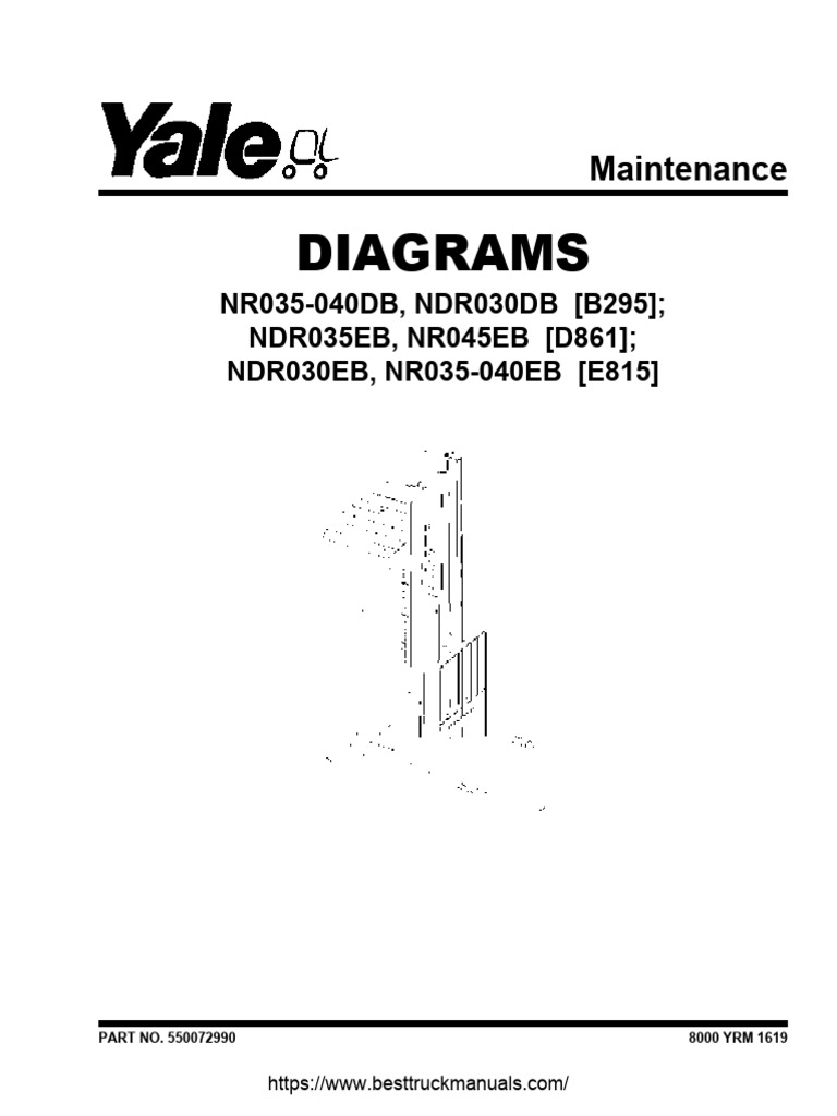 Yale NR NDR 030 035 040 045 Reach Trucks Electric Wiring Diagrams PDF ...
