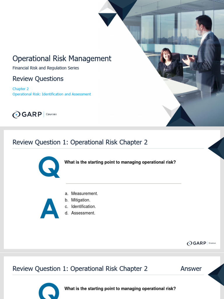 Operational Risk Management - Chapter 2 - Review Questions | PDF ...