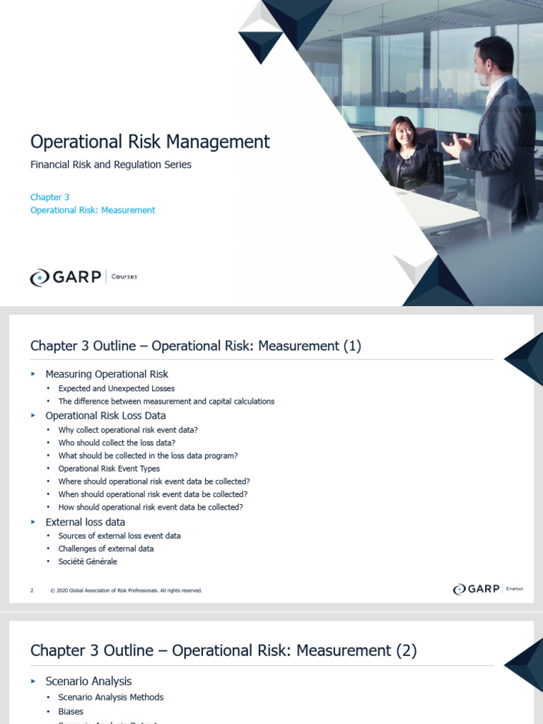 Measuring Operational Risk: Key Insights | PDF | Operational Risk | Risk