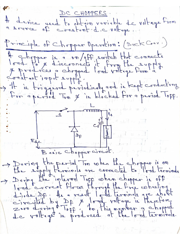 DC-DC Converter - DC Choppers | PDF