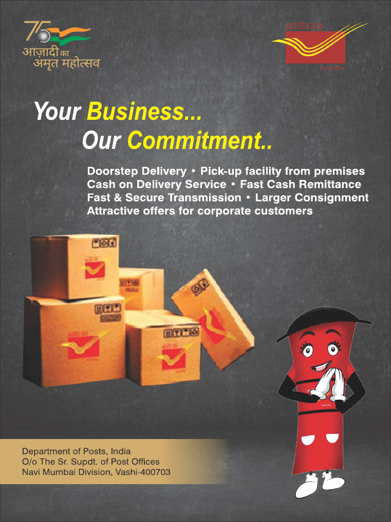 India Post Brochure 24.11.23 | PDF | Customs | Mail