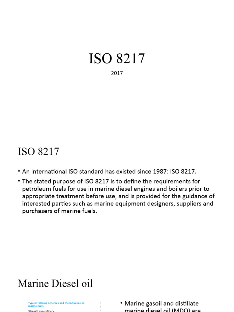 ISO 8217 | PDF | Fuel Oil | Diesel Fuel