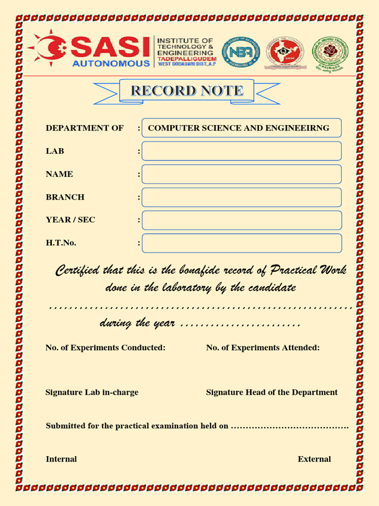 Se Lab Manual Final Copy For Students | PDF | Risk | Risk Management