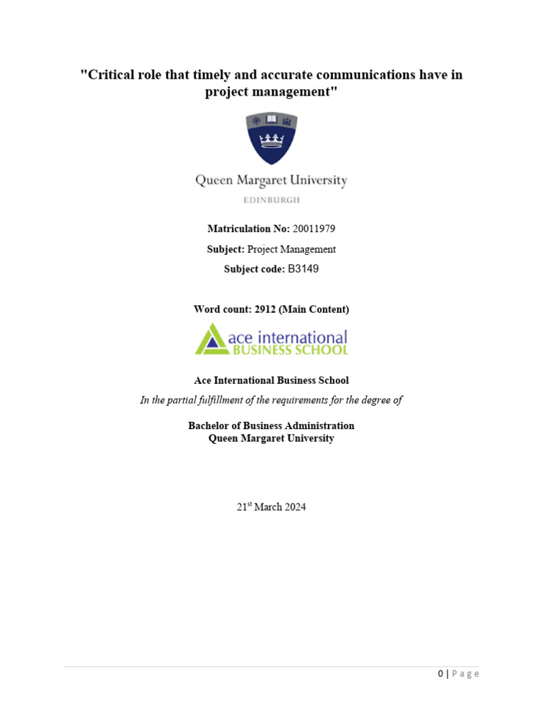 Project Management Paper PDF | PDF | Scrum (Software Development ...