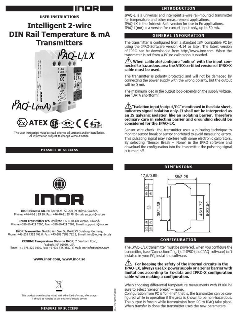 IPAQ-L & IPAQ-LX Transmitter Guide | PDF | Implied Warranty ...