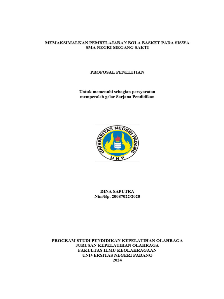 Proposal Dina Saputra2 | PDF