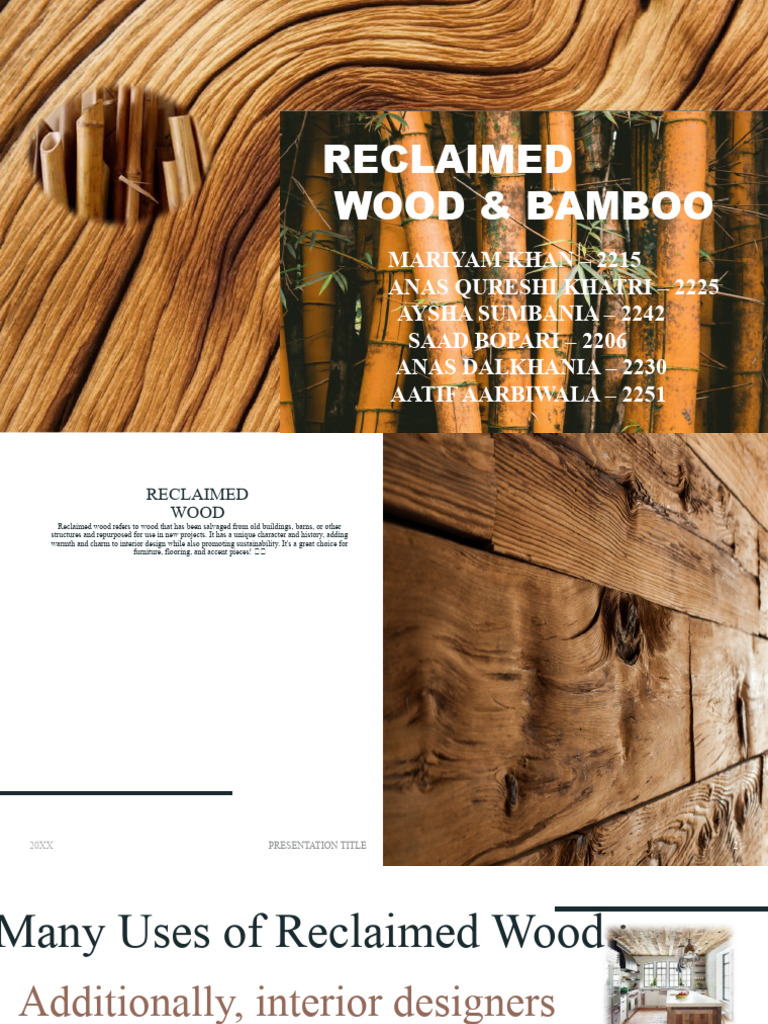 EVS PPT Sustainable Material | PDF | Wood | Lumber