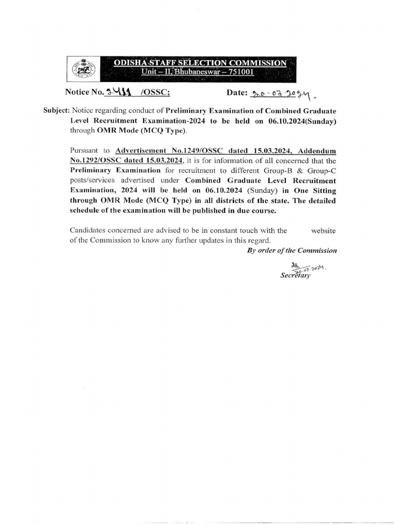 Notice No.-2411 - 0001 | PDF