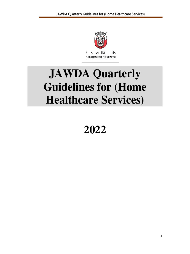 JAWDA Home Healthcare Guidelines 2022 | PDF | Health Care | Patient Safety