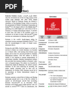Slogan:: "Be Good To Yourself, Fly Emirates" | PDF | Airlines ...