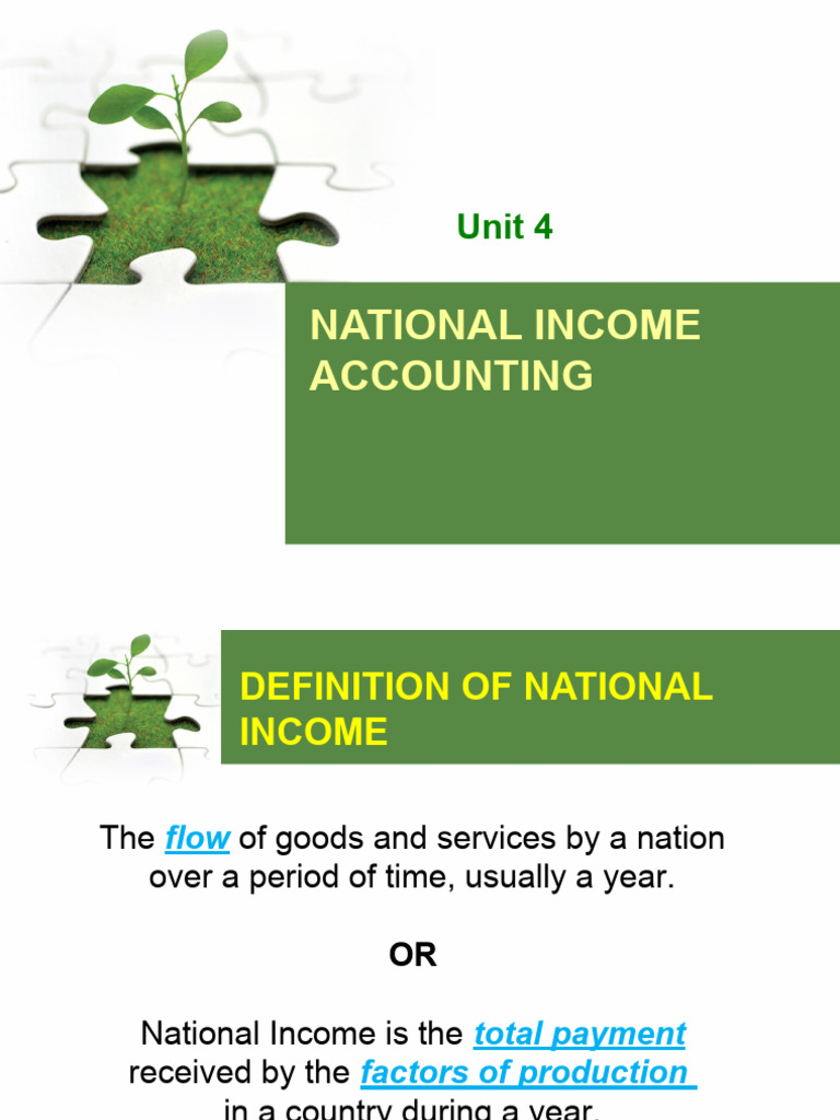 National Income Accounting Overview | PDF | Gross Domestic Product ...