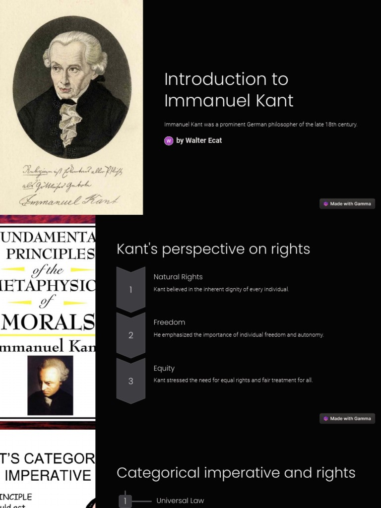 Introduction To Immanuel Kant | PDF | Immanuel Kant | Rights