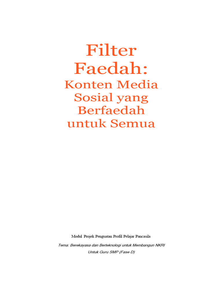 MODUL P5 SMP PS 14 TEMA Berekayasa Teknologi Untuk Membangun NKRI | PDF | Karier & Perkembangan ...