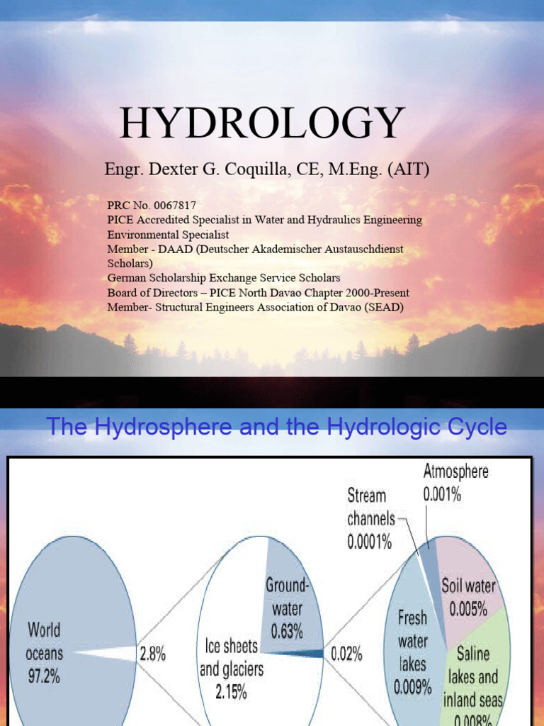 Lecture 1 Hydrology | PDF | Cloud | Humidity