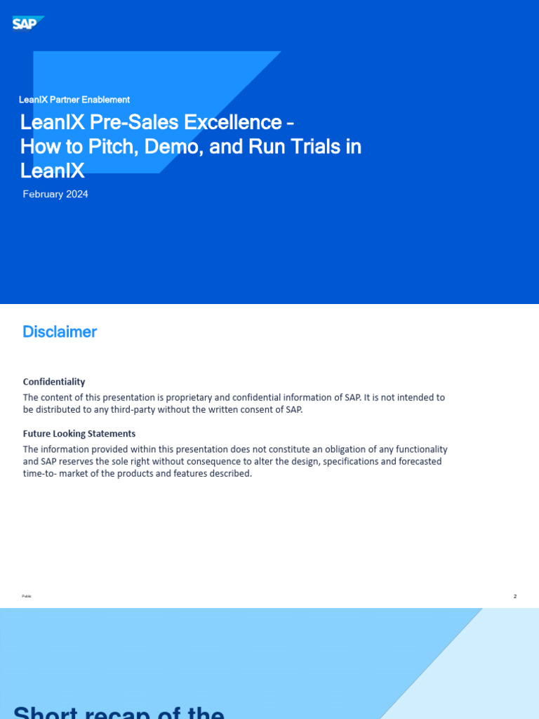 LeanIX Pre-sales Excellence How to pitch demo and RUN | Download Free ...