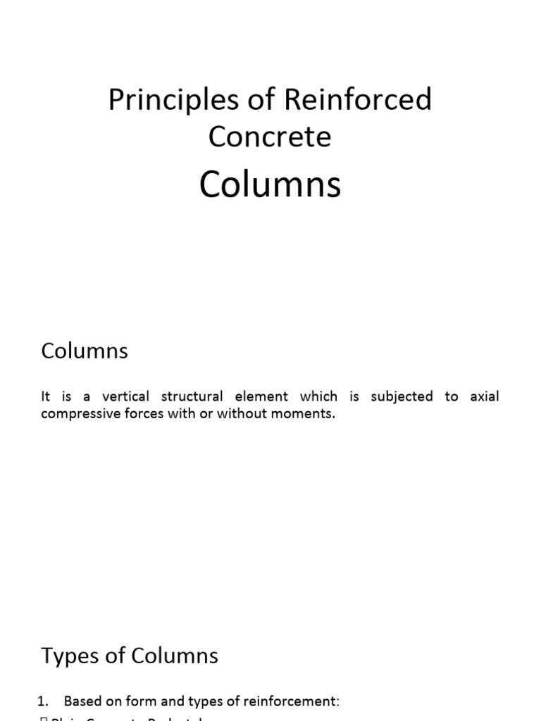 Principles-of-Reinforced-Concrete-Columns | PDF