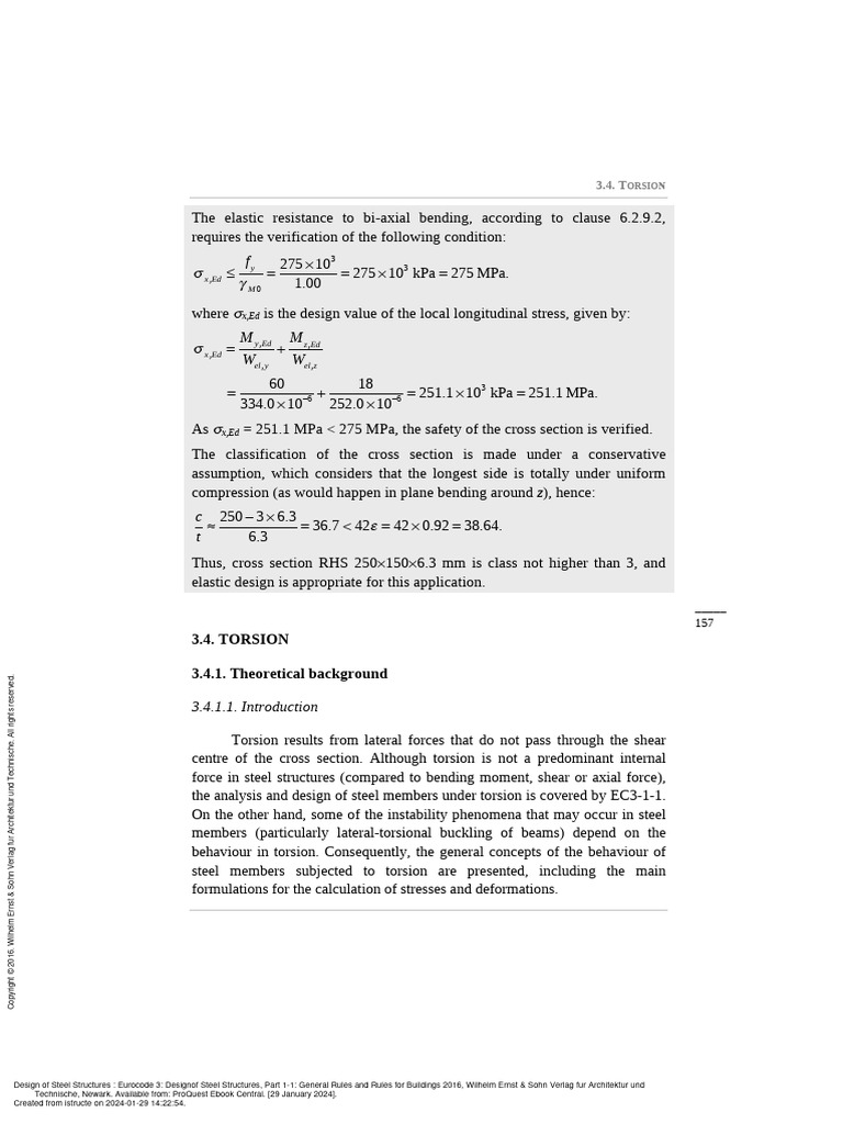 Design of Steel Structures Eurocode 3 Designof Ste... - (Chapter 3. DESIGN of MEMBERS) | PDF ...