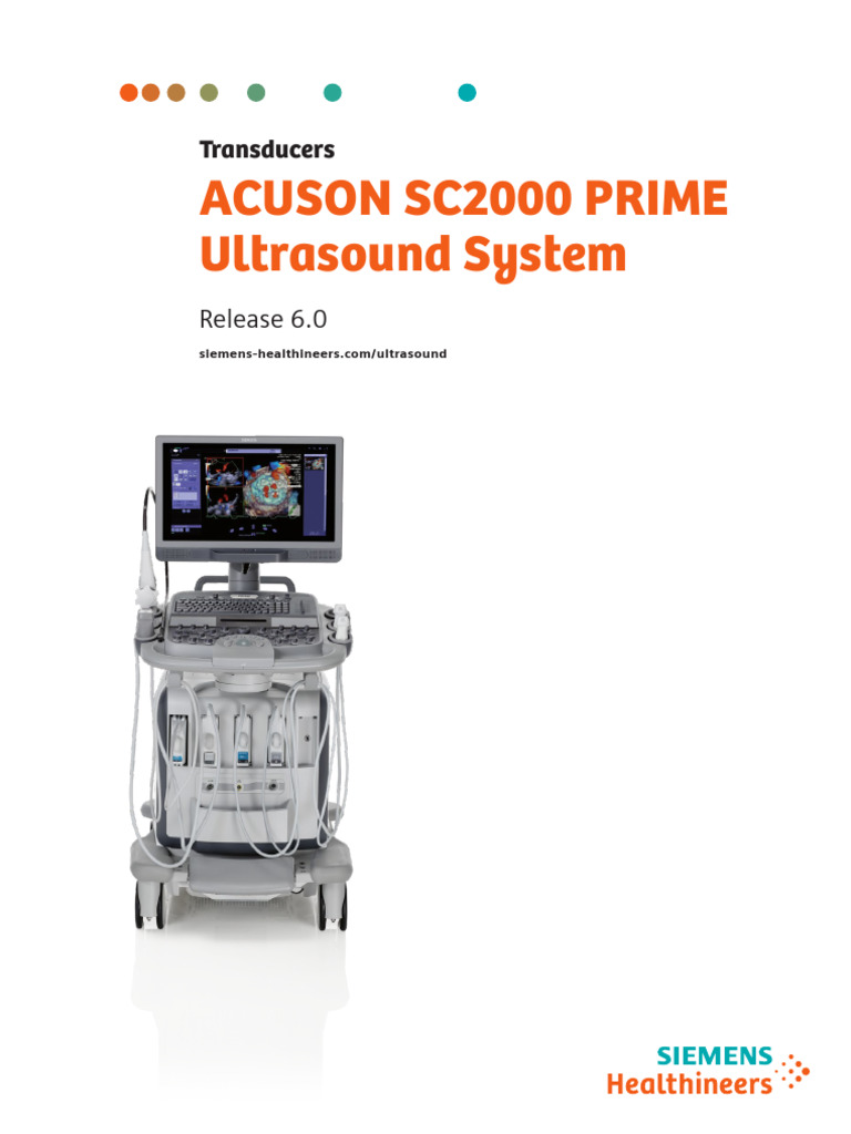 US ACUSON SC2000 PRIME 6 0 Transducers wAcuNav - V7 HOOD05162003161494 ...