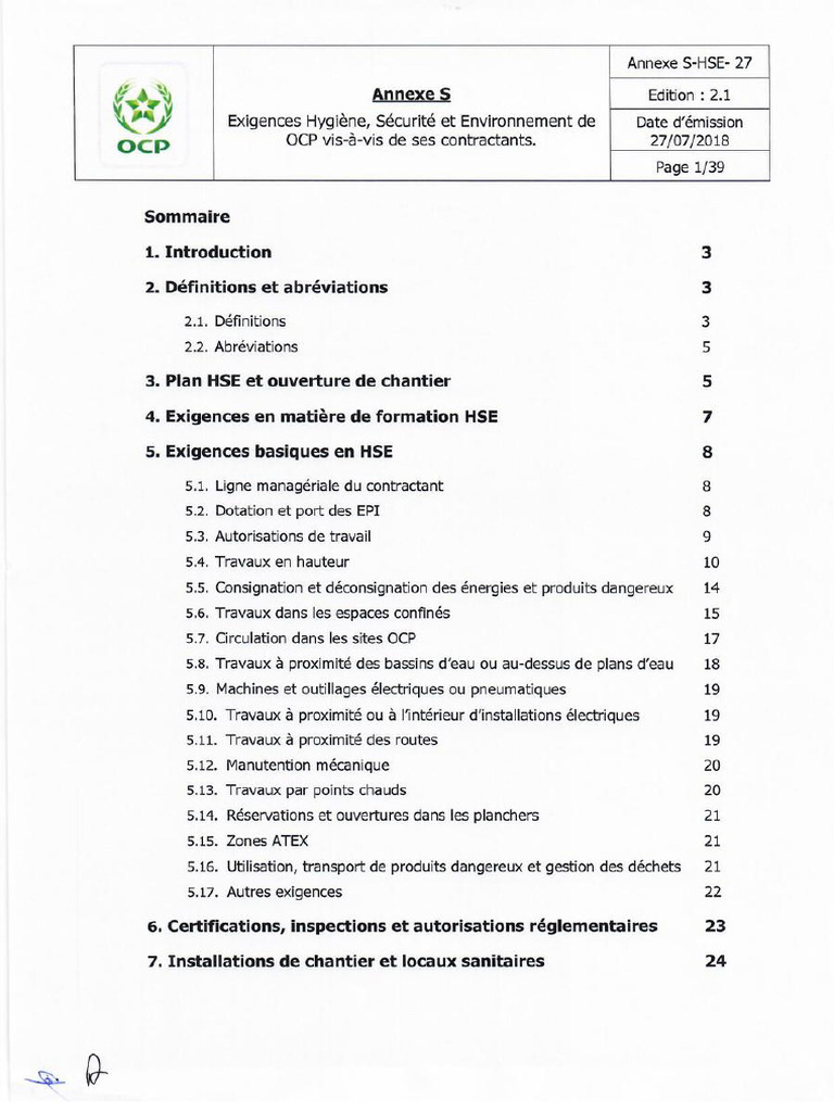 Annexe S Hse PDF Free | PDF