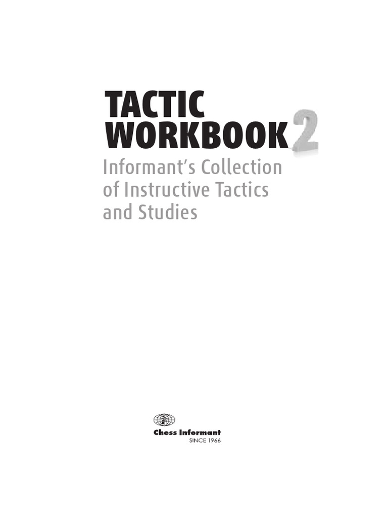 Chess Tactics Workbook 2023 | PDF | Chess | Competitive Games