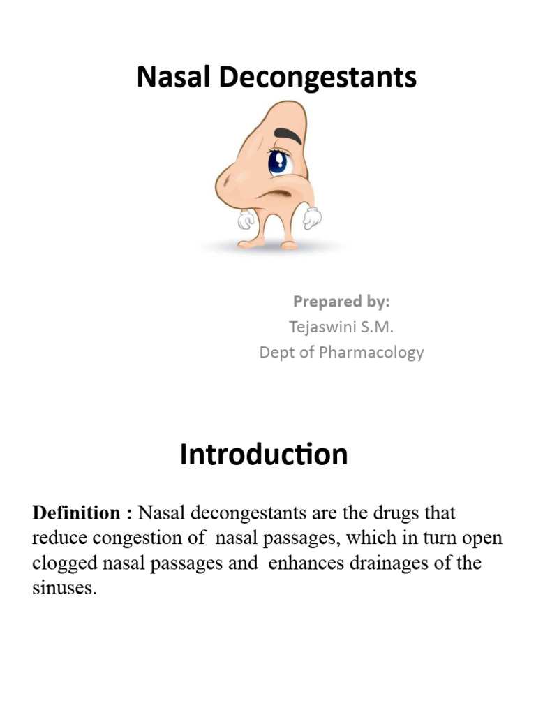 Nasal Decongestants | PDF