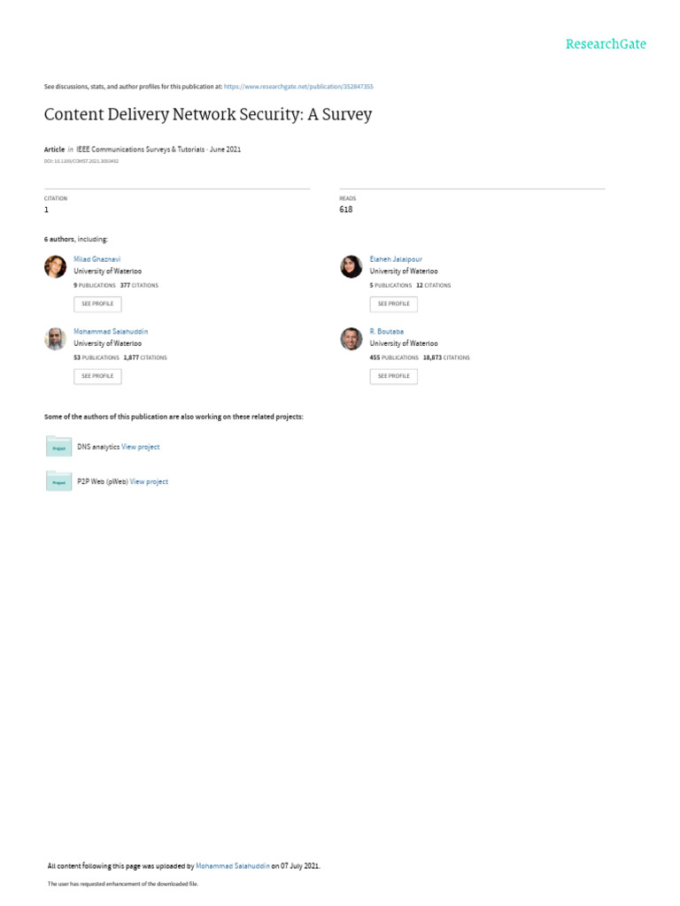 CDNSecurity | PDF | Networking | Web Server