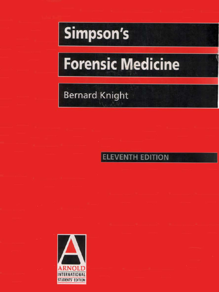 Knight B. Simpson's Forensic Medicine | PDF