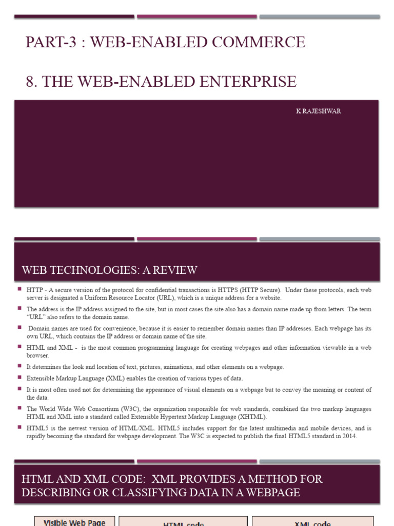 BIS - Chapter 8 16022024 | PDF | Html | World Wide Web