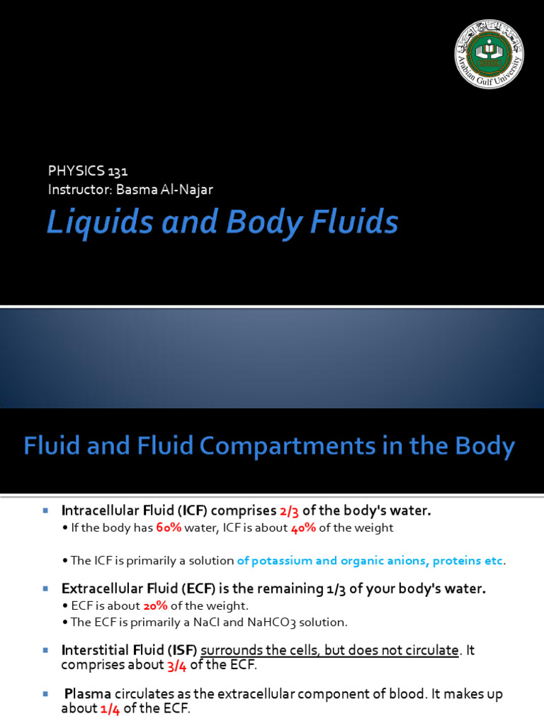 Chapter 3 Liquids and Body Fluids Slides | PDF | Osmosis | Diffusion