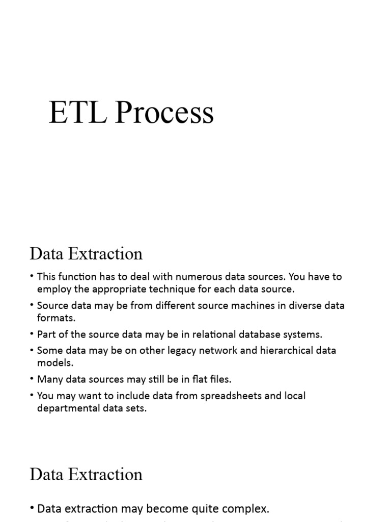 9.1-ETL Process | PDF