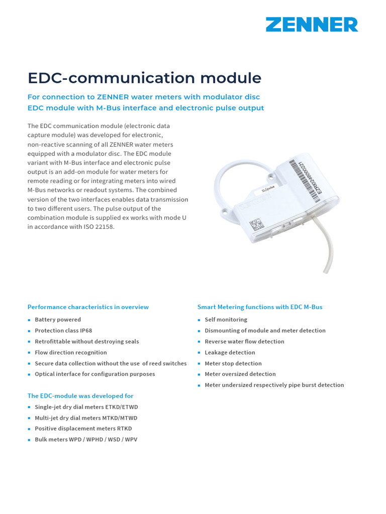 Zenner EDC kết nối BMS | PDF | Information And Communications ...