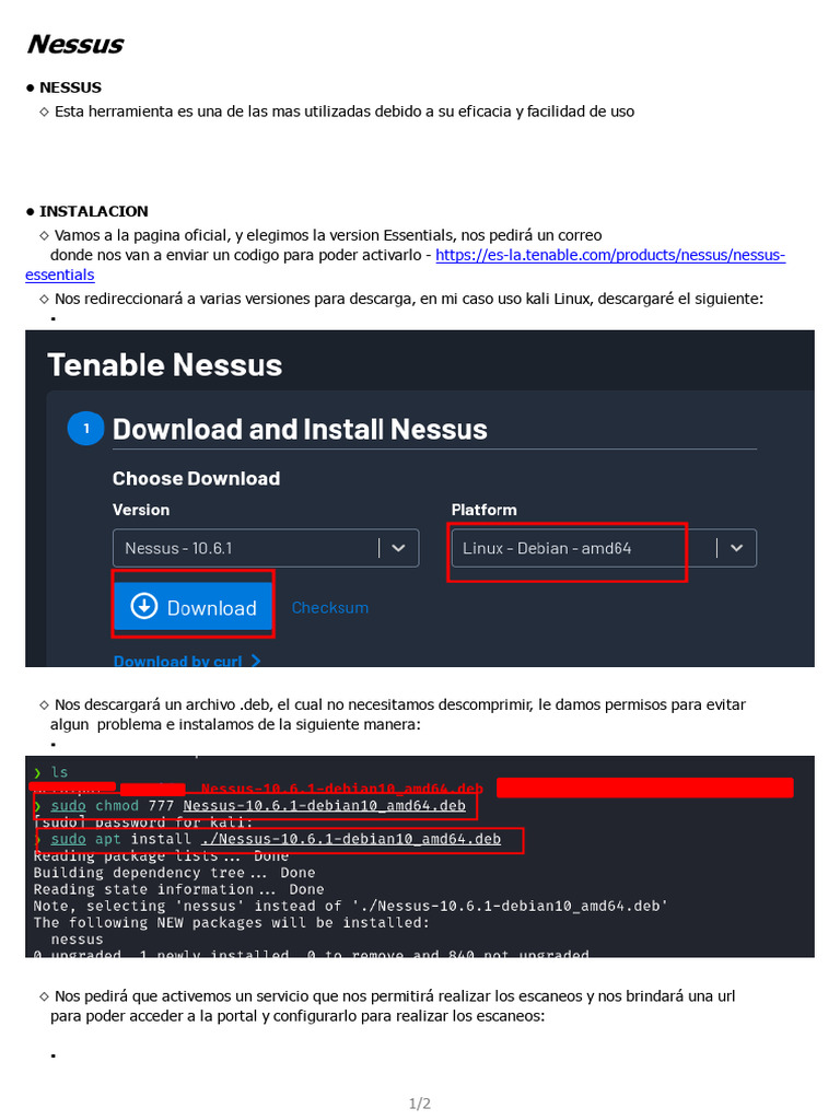 Intalacion Nessus | PDF