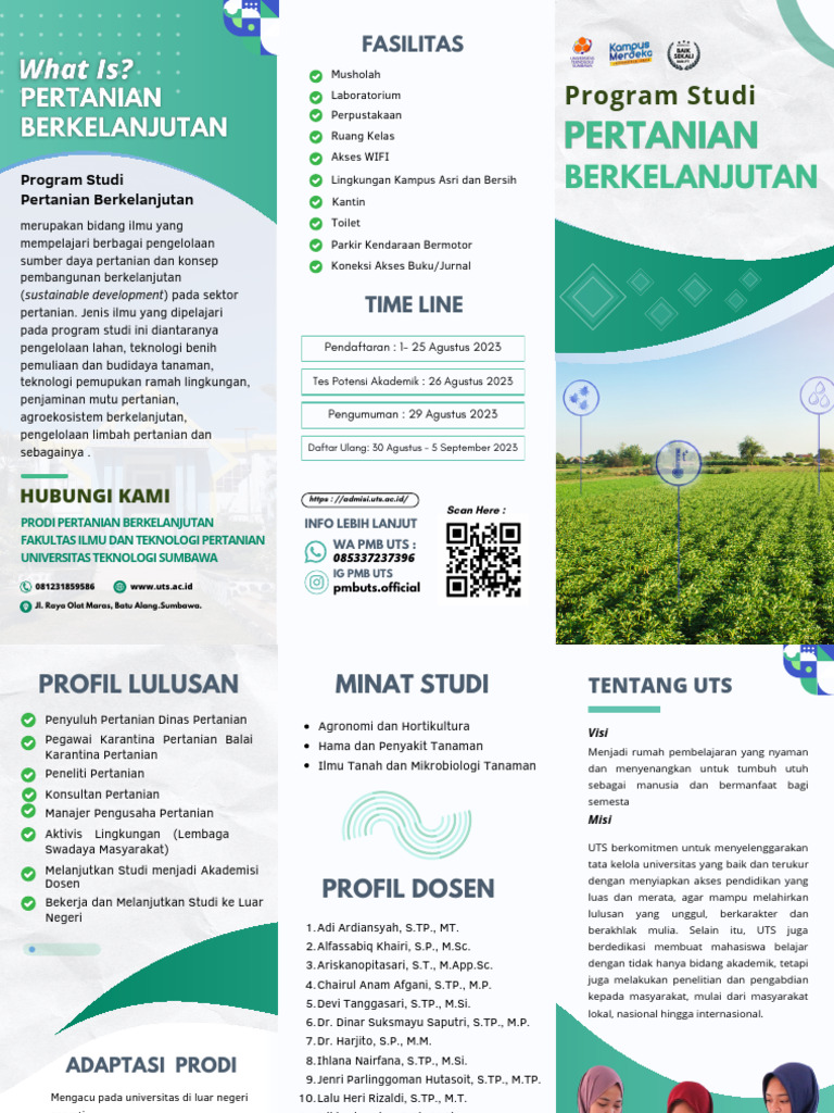 Brosur Pertanian Berkelanjutan | PDF