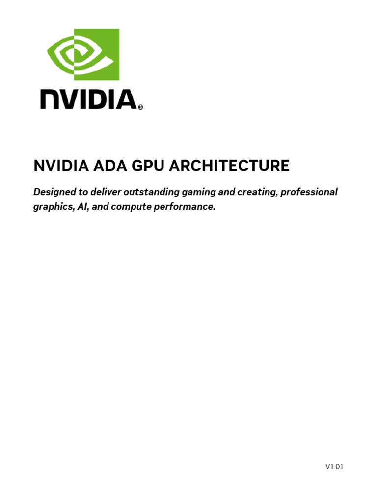 Nvidia Ada Gpu Architecture | PDF | Graphics Processing Unit | Shader