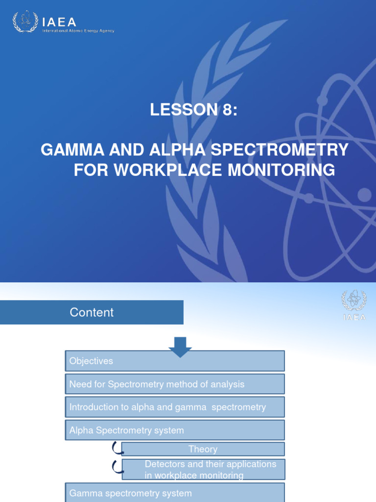 8 Gamma and Alpha Spectometry For Workplace Monitoring | PDF ...