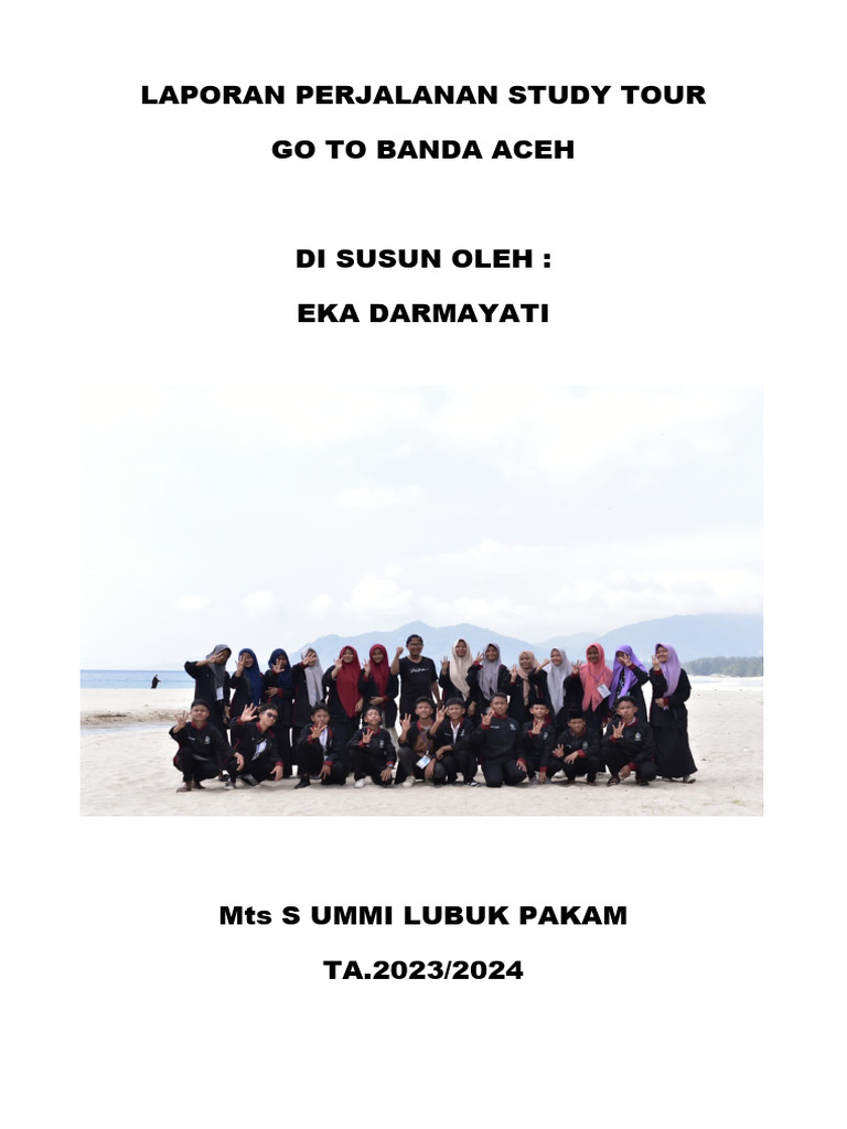 Laporan Perjalanan Study Tour | PDF
