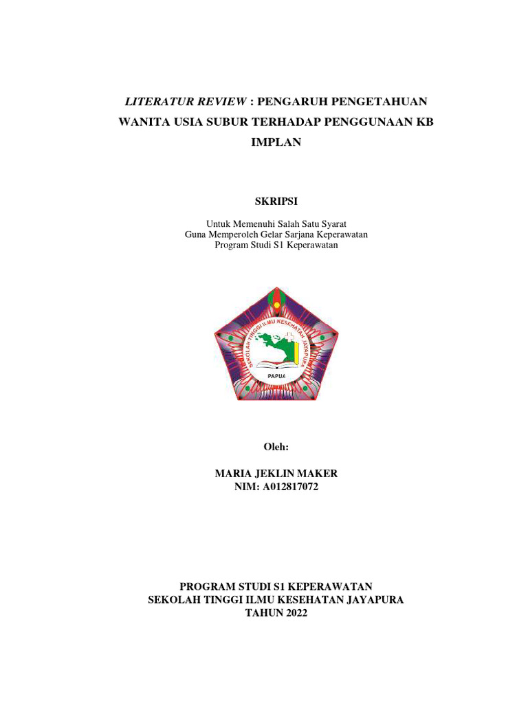 Contoh Skripsi MARIA JEKLIN MAKER | PDF