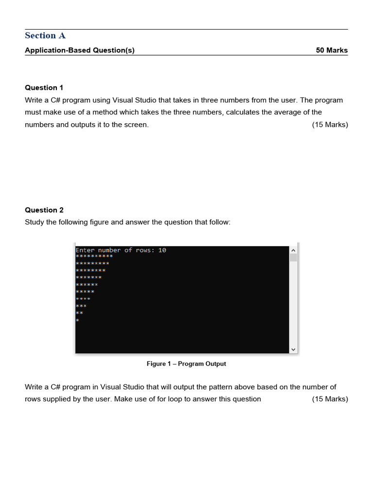 ITPCA2 - Online Assessment Memorandum x1 2021 (V1.0) (Year 2) - Version C 1 | PDF | Application ...