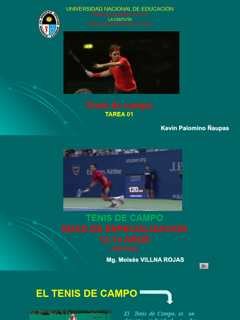 Tenis de Campo: Especialización 12-14 Años | PDF | Juegos de pelota ...