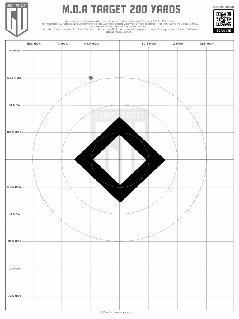 MOA Target 200 Yards | PDF
