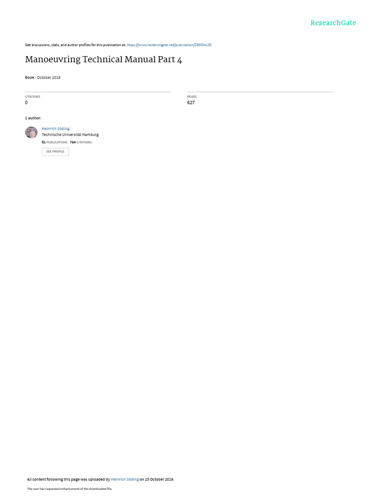 Manoeuvring Technical Manual Part 4 | PDF