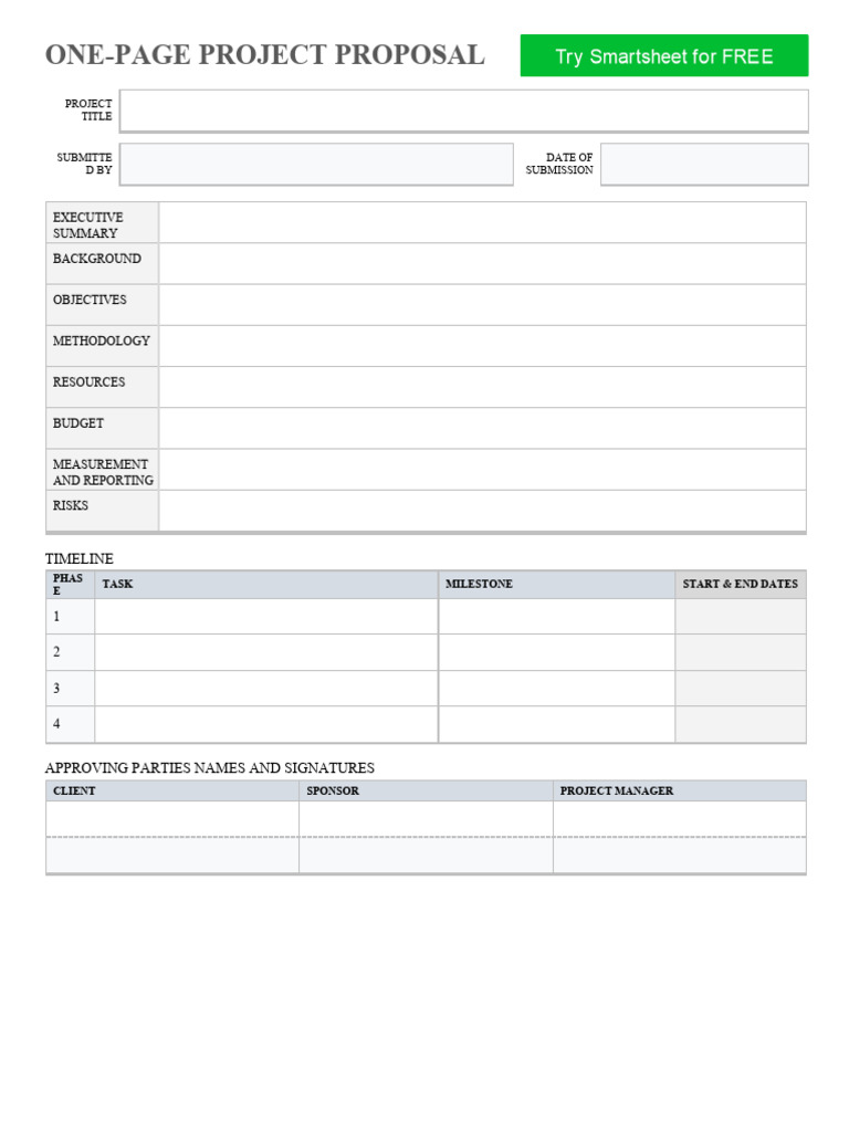 IC One Page Project Proposal Template 11785 - WORD | PDF | Computers ...