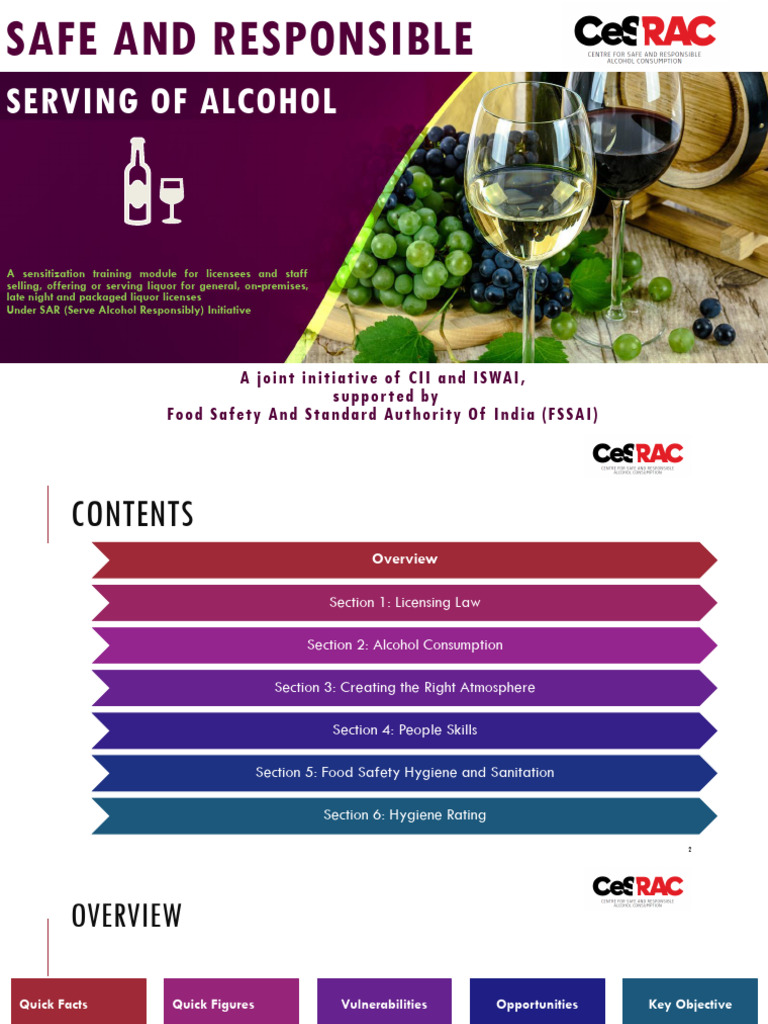 Safe and Responsible Serving of Alcohol | PDF | Alcoholic Beverages ...