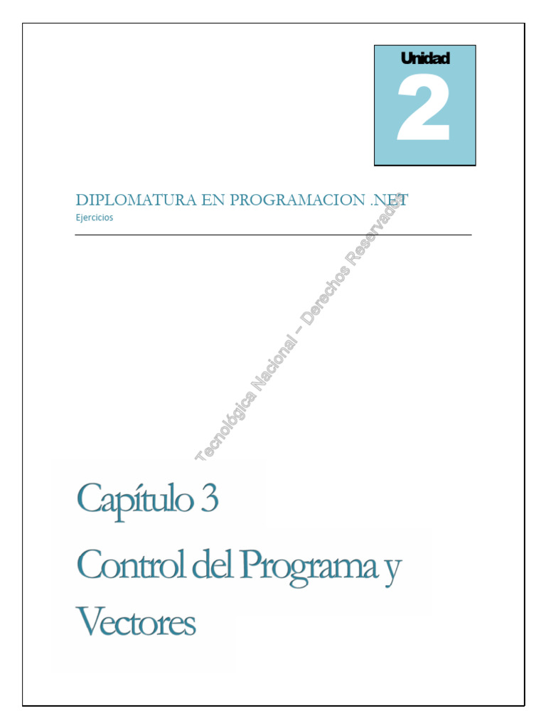 Dpn-Programación en Net-Modulo 2-Unidad 02-Capítulo 3-Ejercicios | PDF | C Sharp (lenguaje de ...