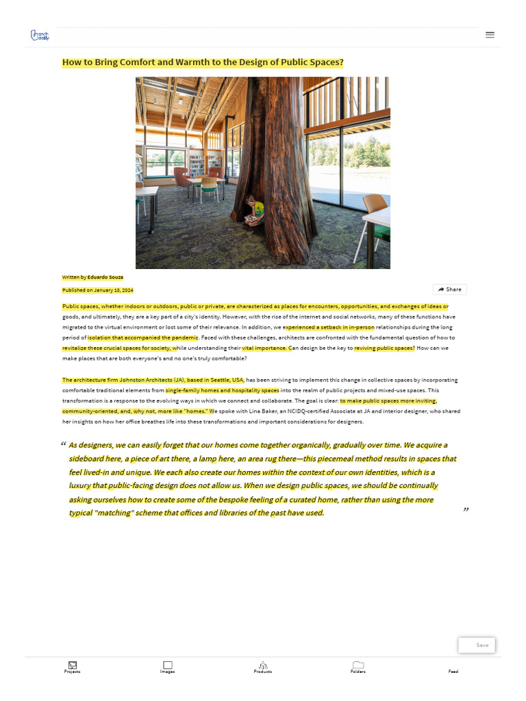 How To Bring Comfort and Warmth To The Design of Public Spaces ...