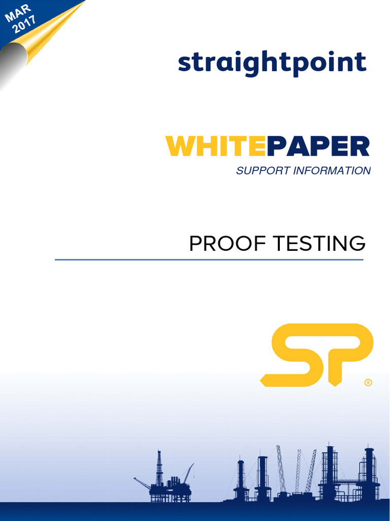 Proof Testing Whitepaper v1.0 | PDF | Crane (Machine)