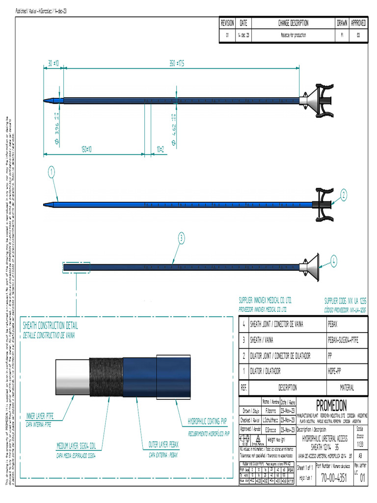 Promedon: Sheath Construction Detail | PDF